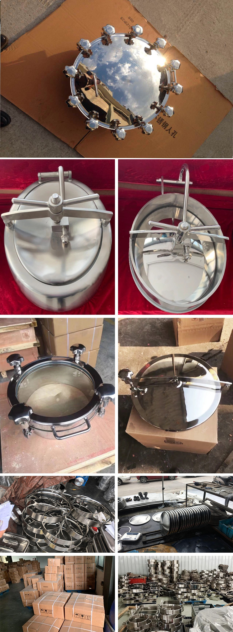 Sanitary Stainless Steel Inward-open Elliptical Manhole Tank Manway ...
