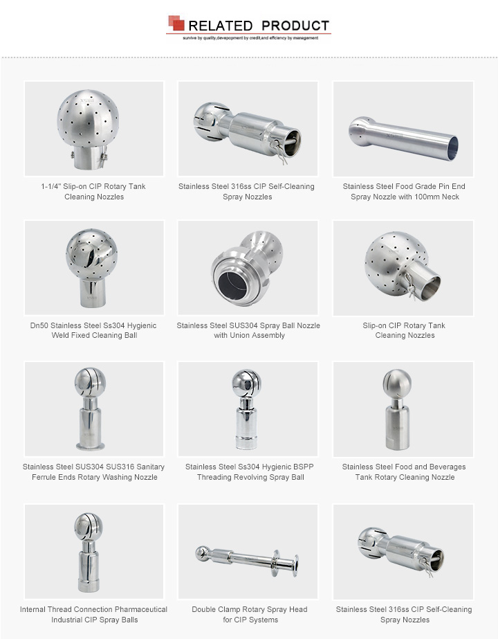 Sanitary Stainless Steel Thread Nozzle Cleaning Spray Ball - Buy ...