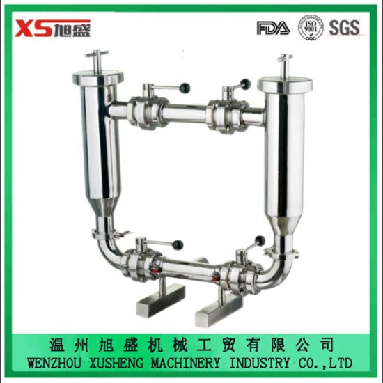 Stainless Steel Ss316L Sanitary Hygienic Duplex L Shape Filter