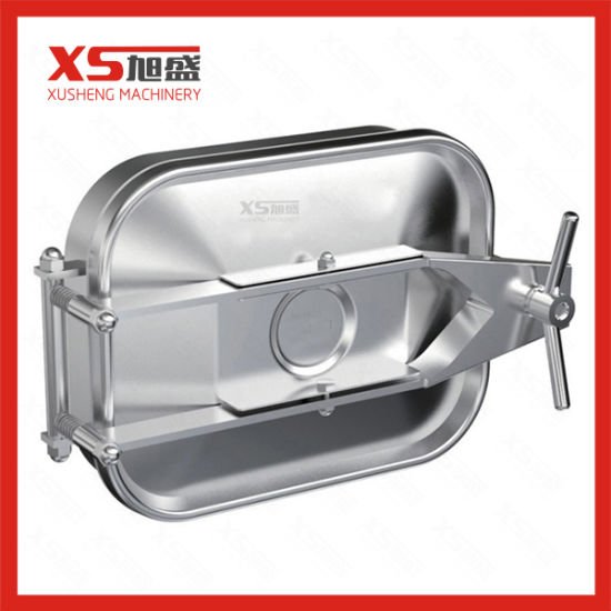 Sanitary Pressure Vessel Manhole Covers with Stainless Steel Handle
