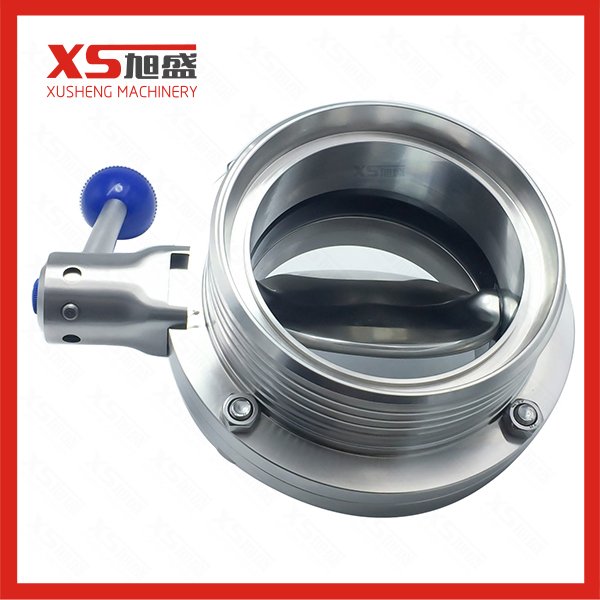 AISI316 Dn40 Hygienic Weld Thread Butterfly Valve