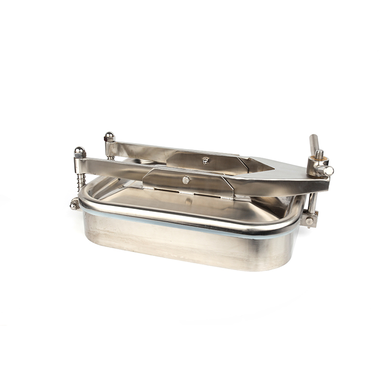 235×185MM Stainless Steel Sanitary Rectangular Tank Manways Lid - Buy ...