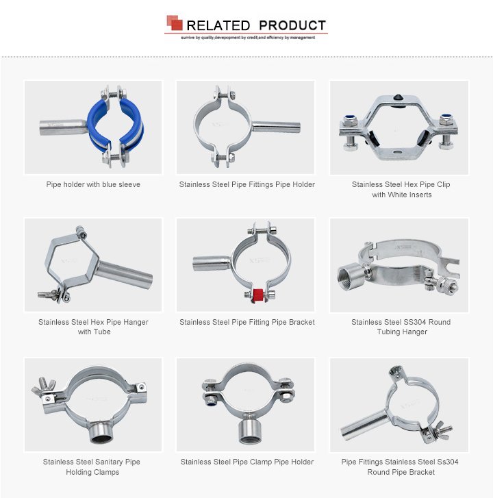 Stainless Steel SS304 Round Pipe Hanger with Threaded Bsp 1/2"